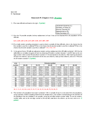 HW4-Answers - Answer Key - BAI 210 S. Vaezinejad Homework #4 (Chapters 7 $ 8): (50 points ...