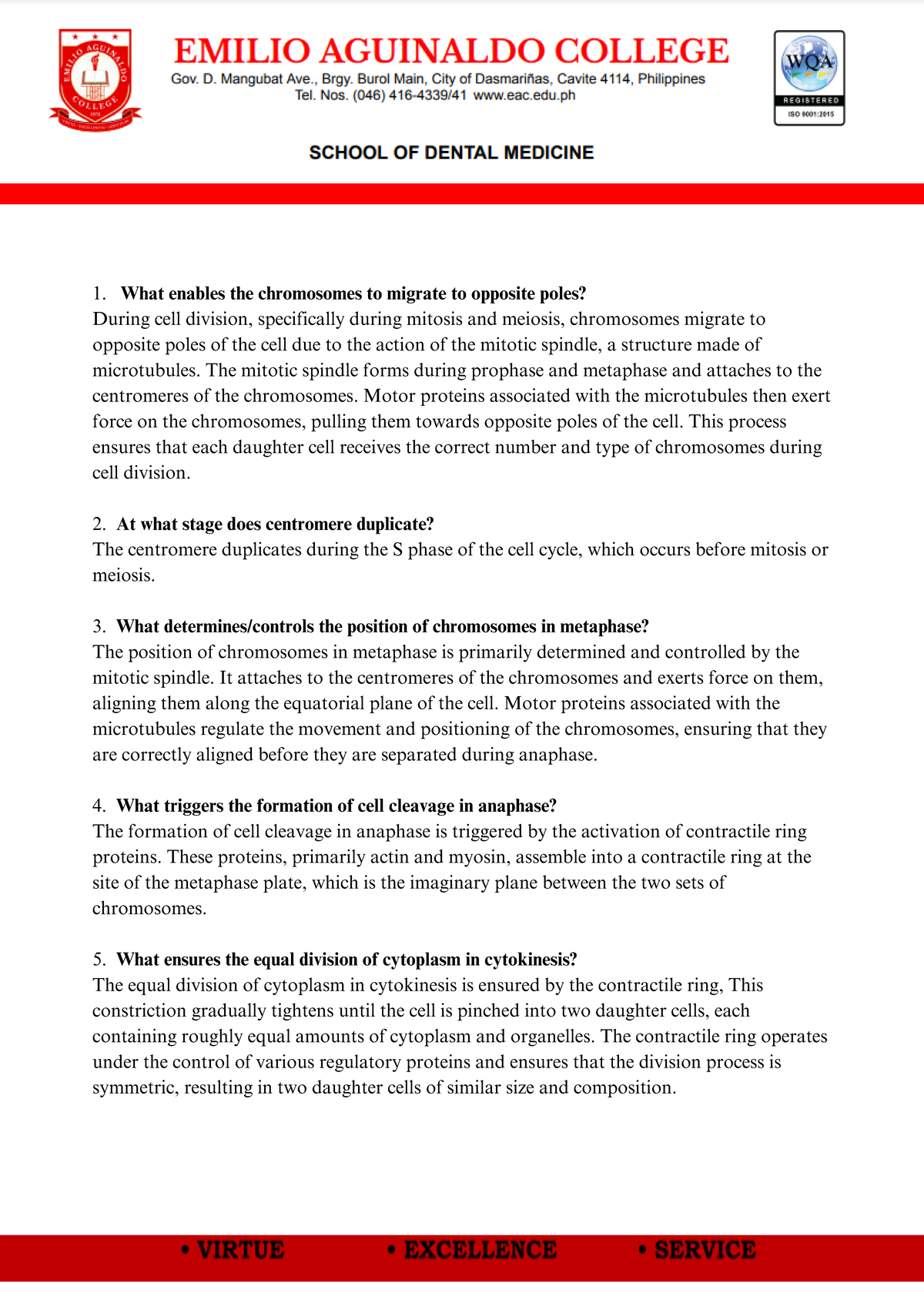 HECO Worksheet - About Meiosis - What enables the chromosomes to ...