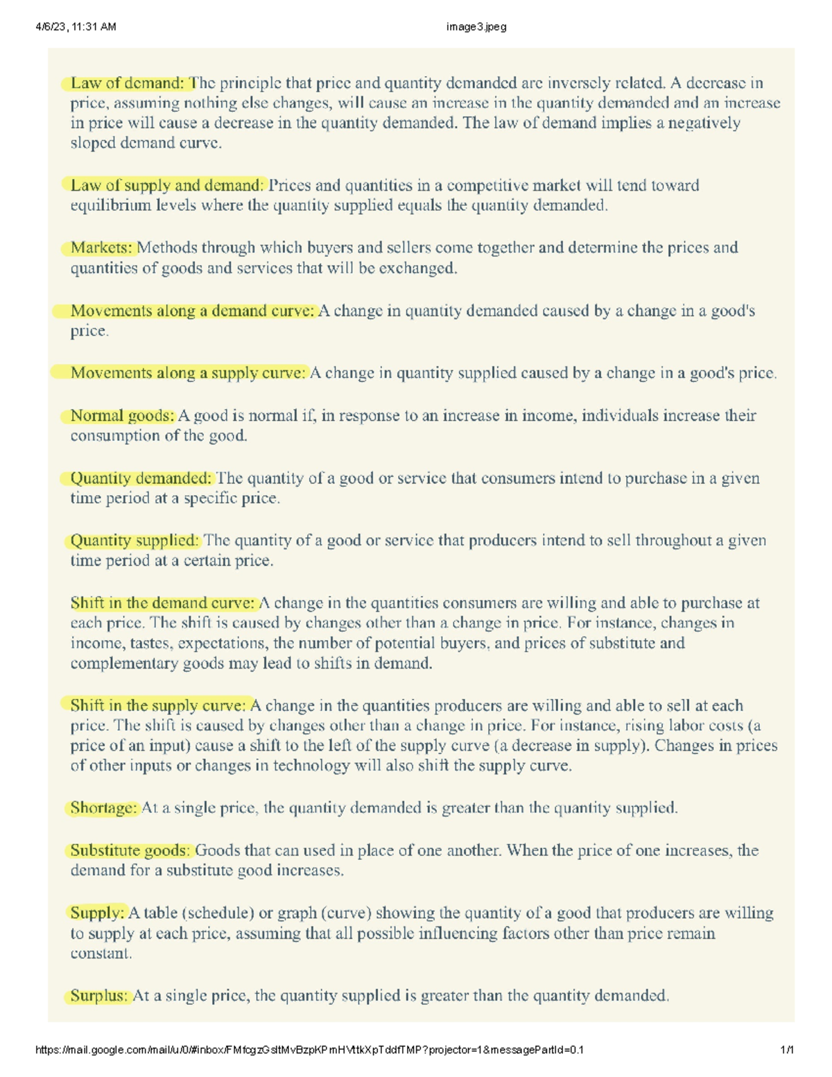- Econ exam 1 study guide - ECON 101 - 4/6/23, 11:31 AM image3 - Studocu