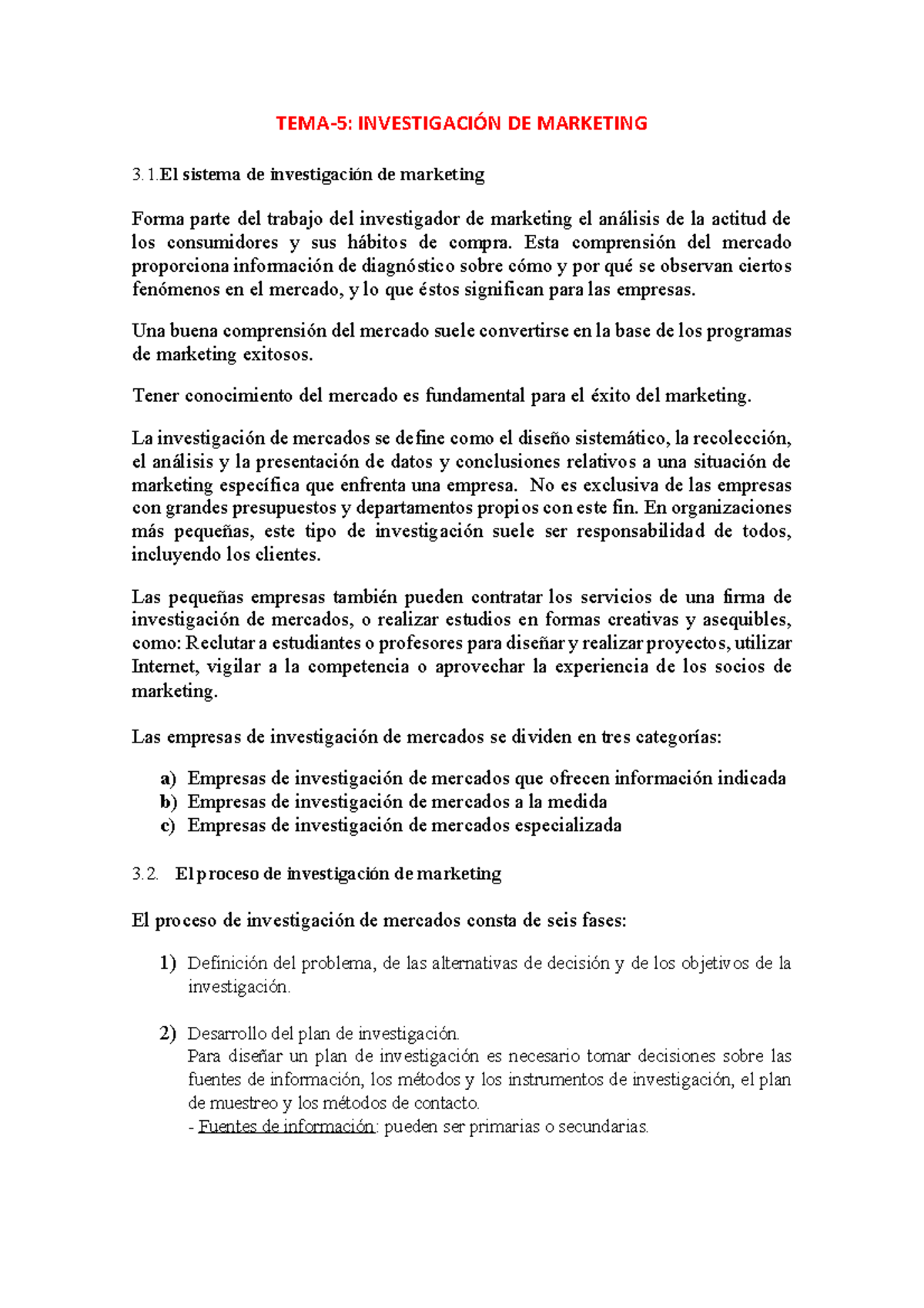 TEMA5 - Warning: TT: undefined function: 32 TEMA-5: INVESTIGACIÓN DE MARKETING 3.1 sistema de ...