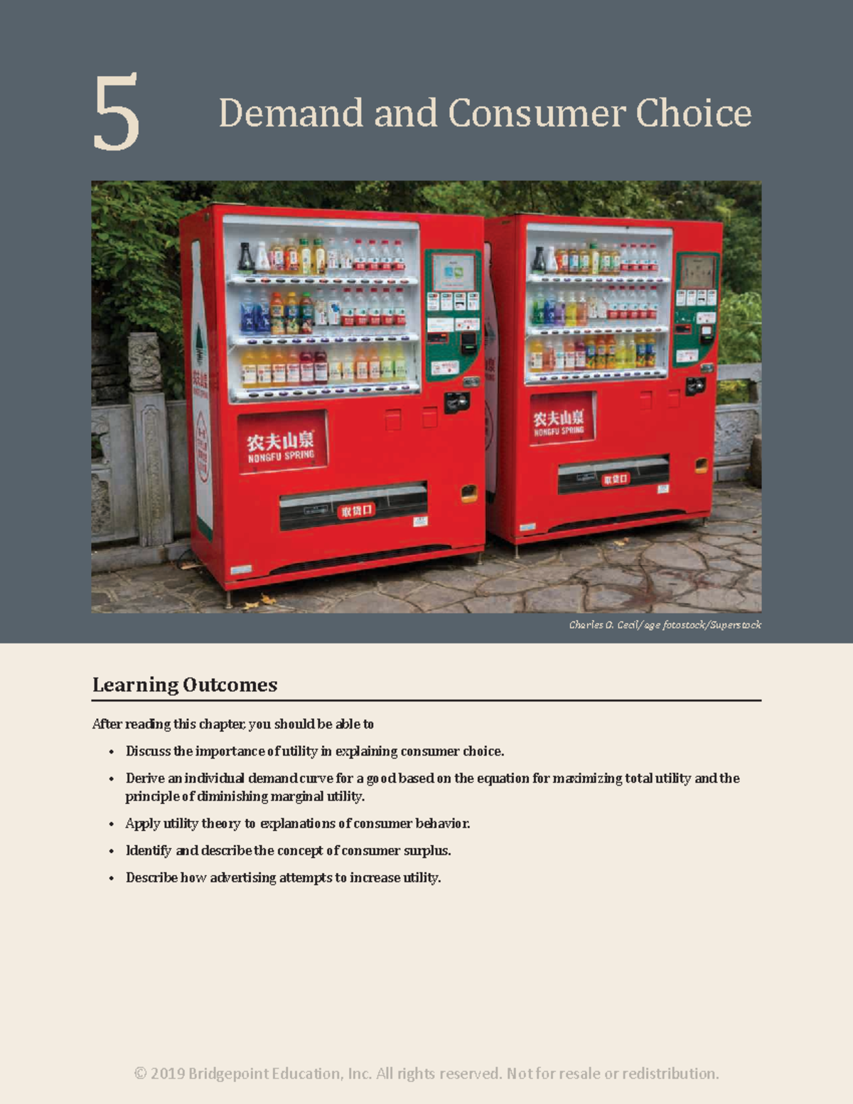 05CH Microeconomics Amacher - 5 Demand and Consumer Choice Charles O ...