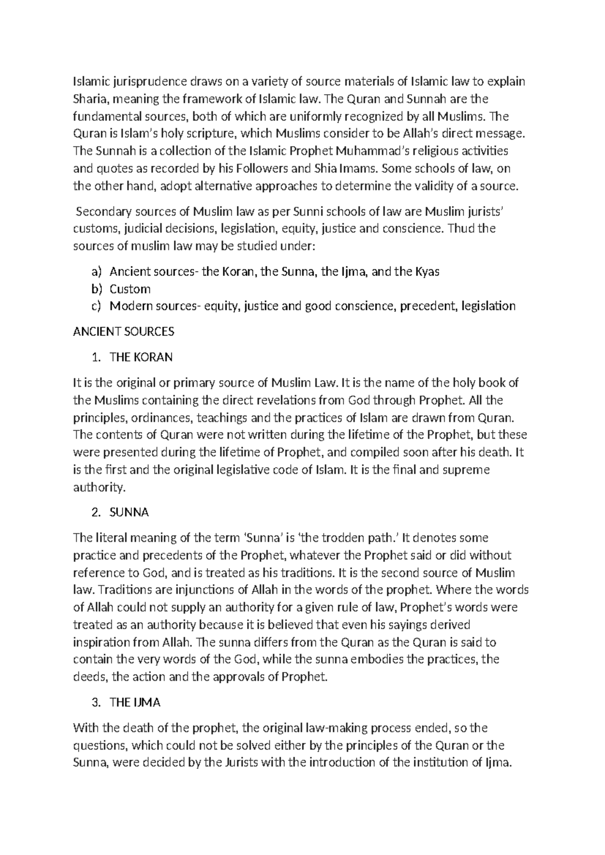 Family LAW- 2 - hiba ppt - Islamic jurisprudence draws on a variety of ...