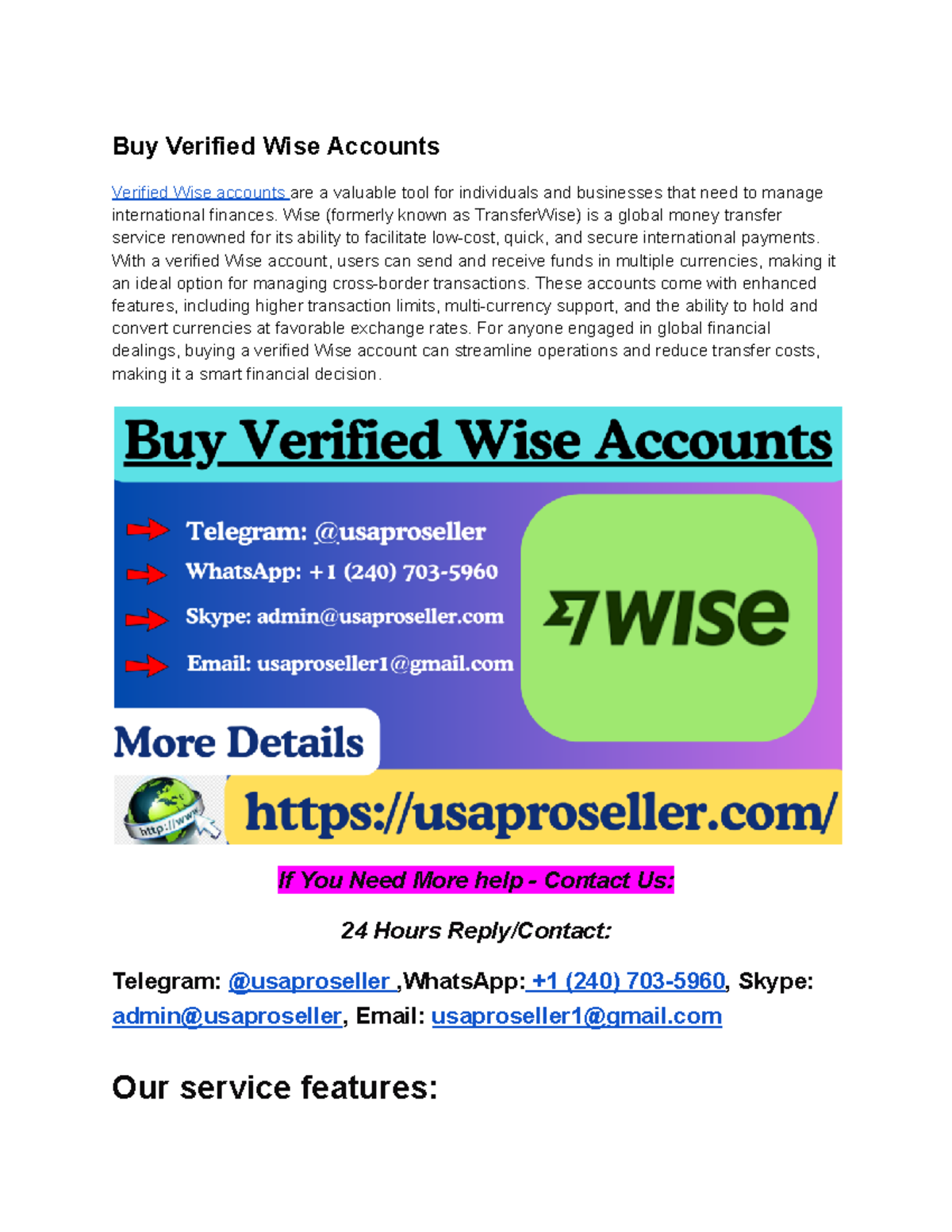 How To Buy Verified Wise Accounts In this Time - Buy Verified Wise ...