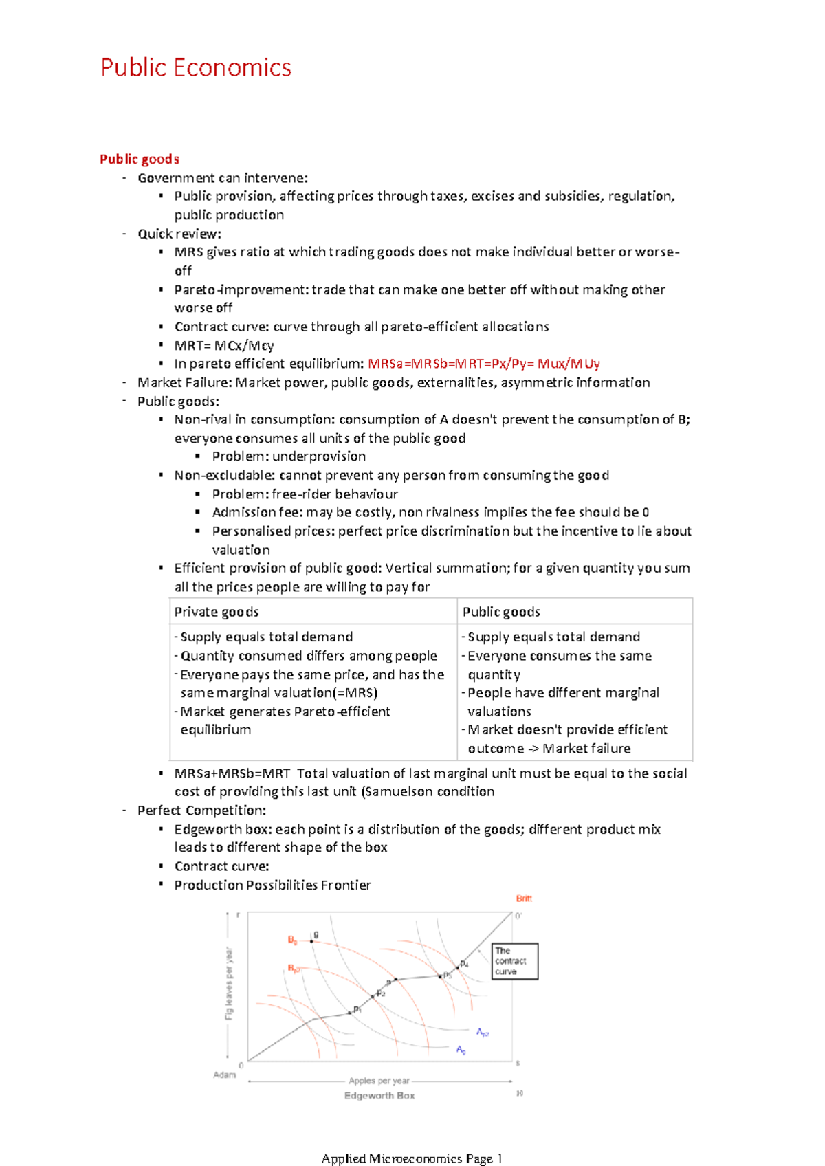 Public Economics Summary Warning Tt Undefined Function 32 Warning Tt Undefined Function