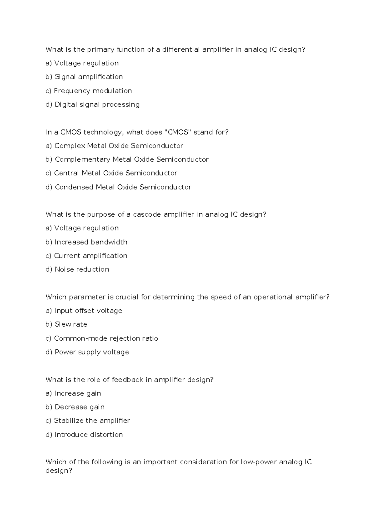 Aict - Summary Computer engineering - What is the primary function of a ...