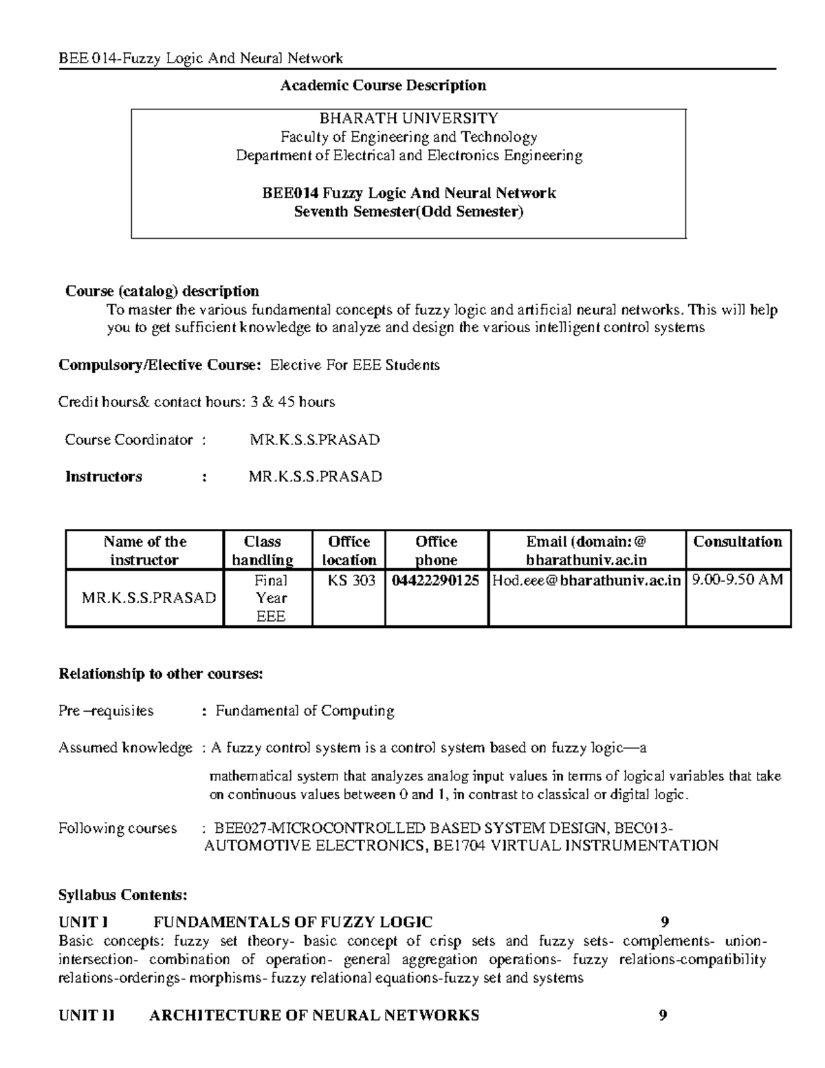 Neural Network And Fuzzy Logic Syllabus BEE 014 Fuzzy Logic And neural-network-and-fuzzy-logic-syllabus-bee-014-fuzzy-logic-and