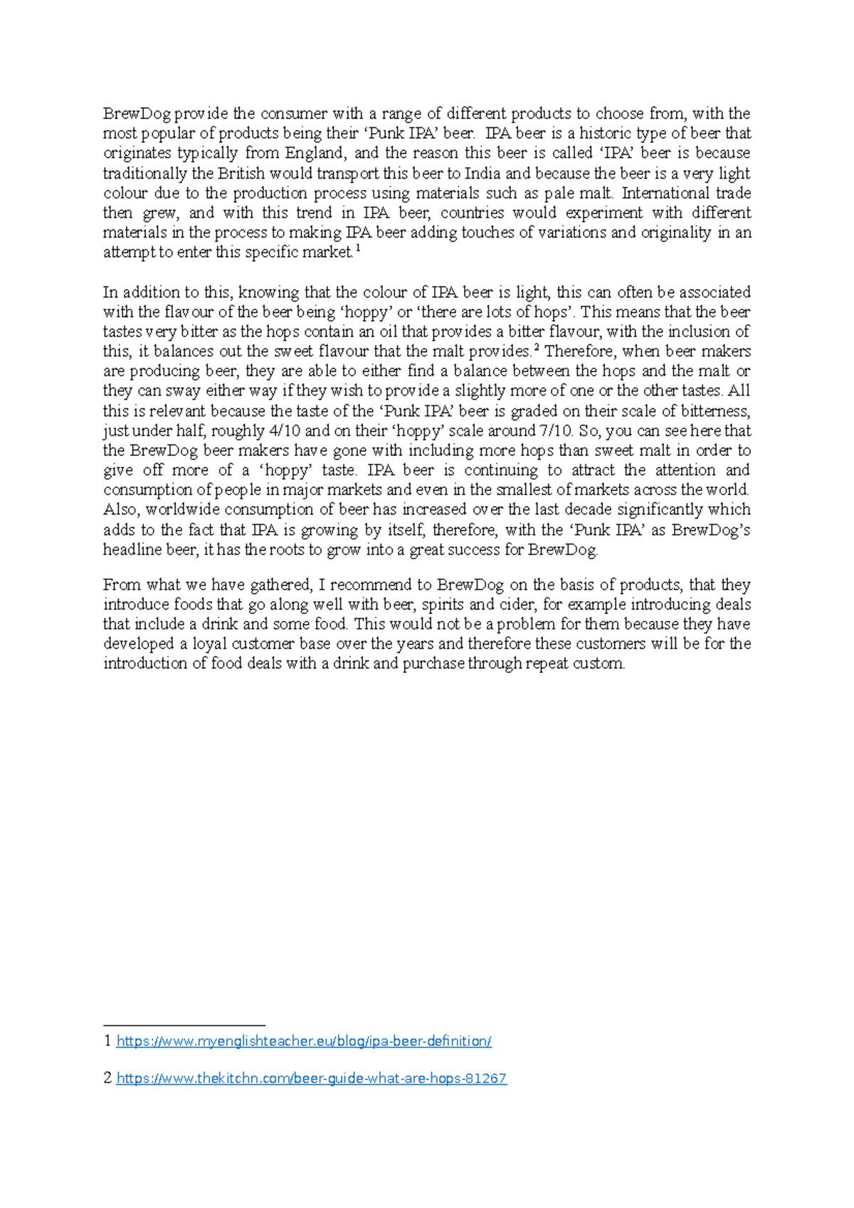 Group Report Coursework BU22008 - - Studocu