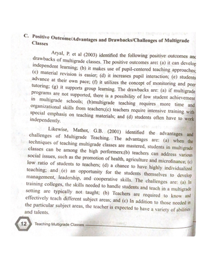 History Of multigrade Classes - Intoduction to Multigrade Teaching ...