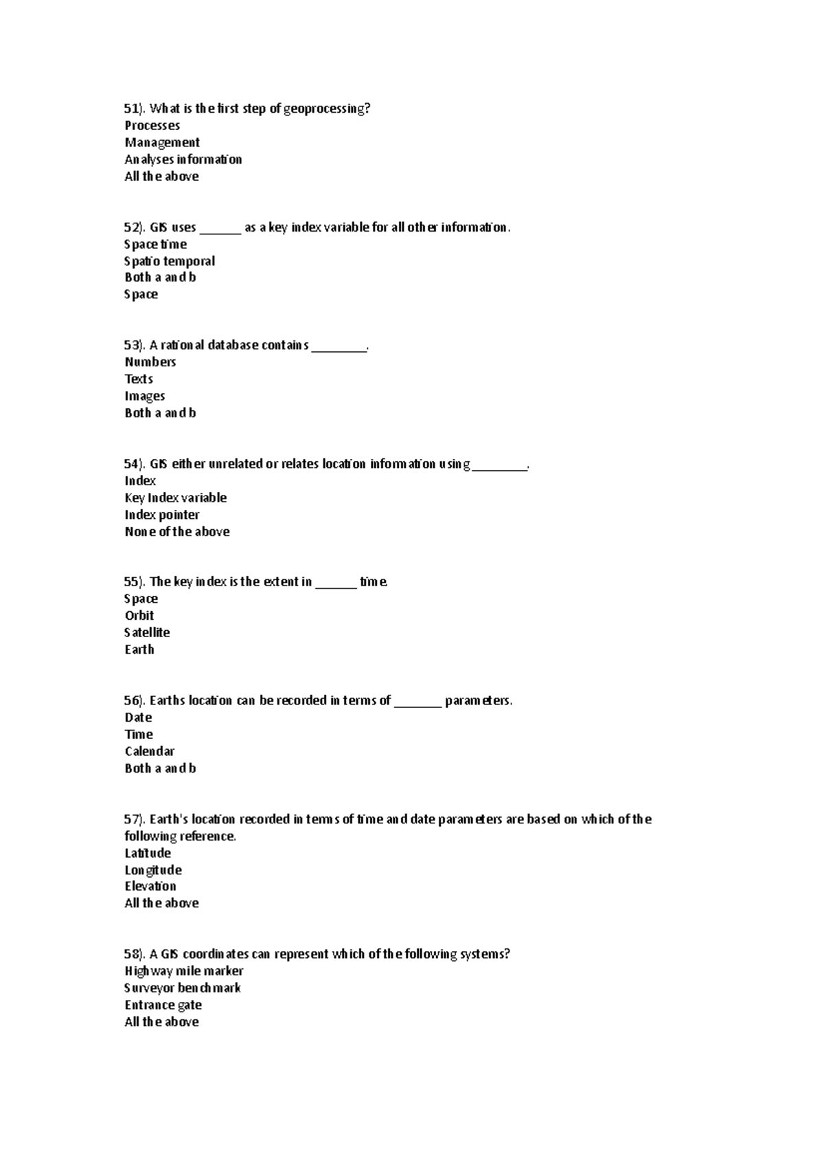 GIS 100 Questions Part 2 - 51). What is the first step of geoprocessing ...