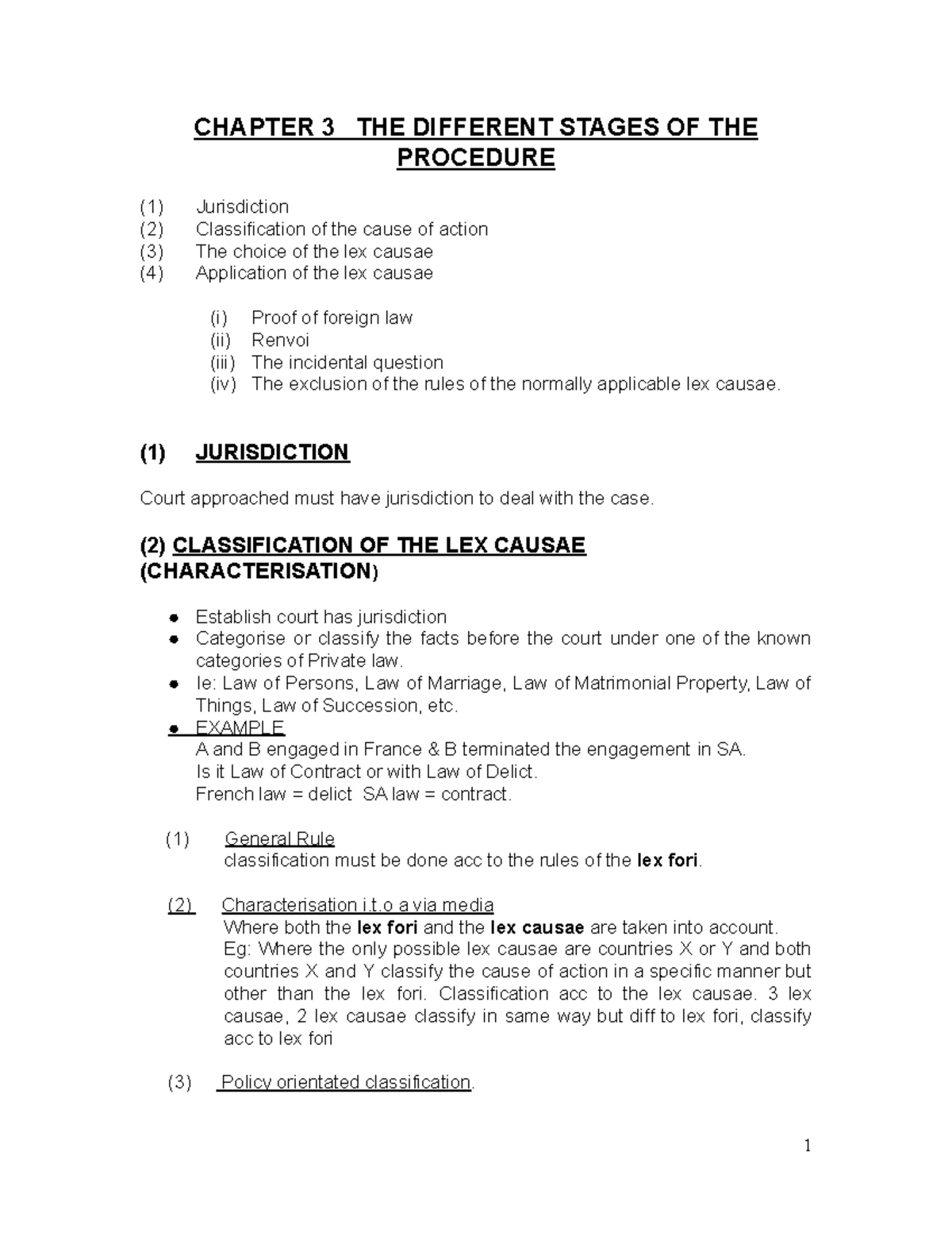 Chapter 3 THE DIFF Stages OF THE Procedure - CHAPTER 3 THE DIFFERENT ...