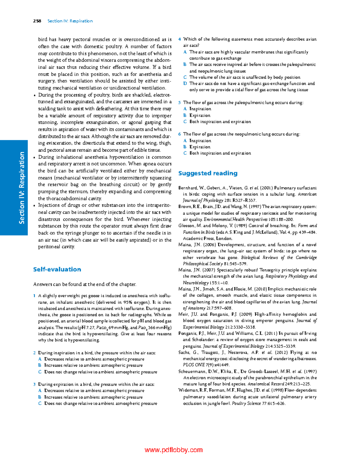 Text book-272 - Tugas manajemen - 258 Section IV: Respiration Section ...