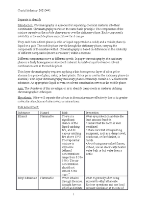 Assignment 2A - Colorimetry (student) - Assignment 2A – Colorimetry Determine the concentration ...