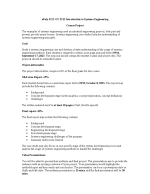 5213 Homework - 1 - ePoly ECE-GY 5213 Introduction to Systems ...