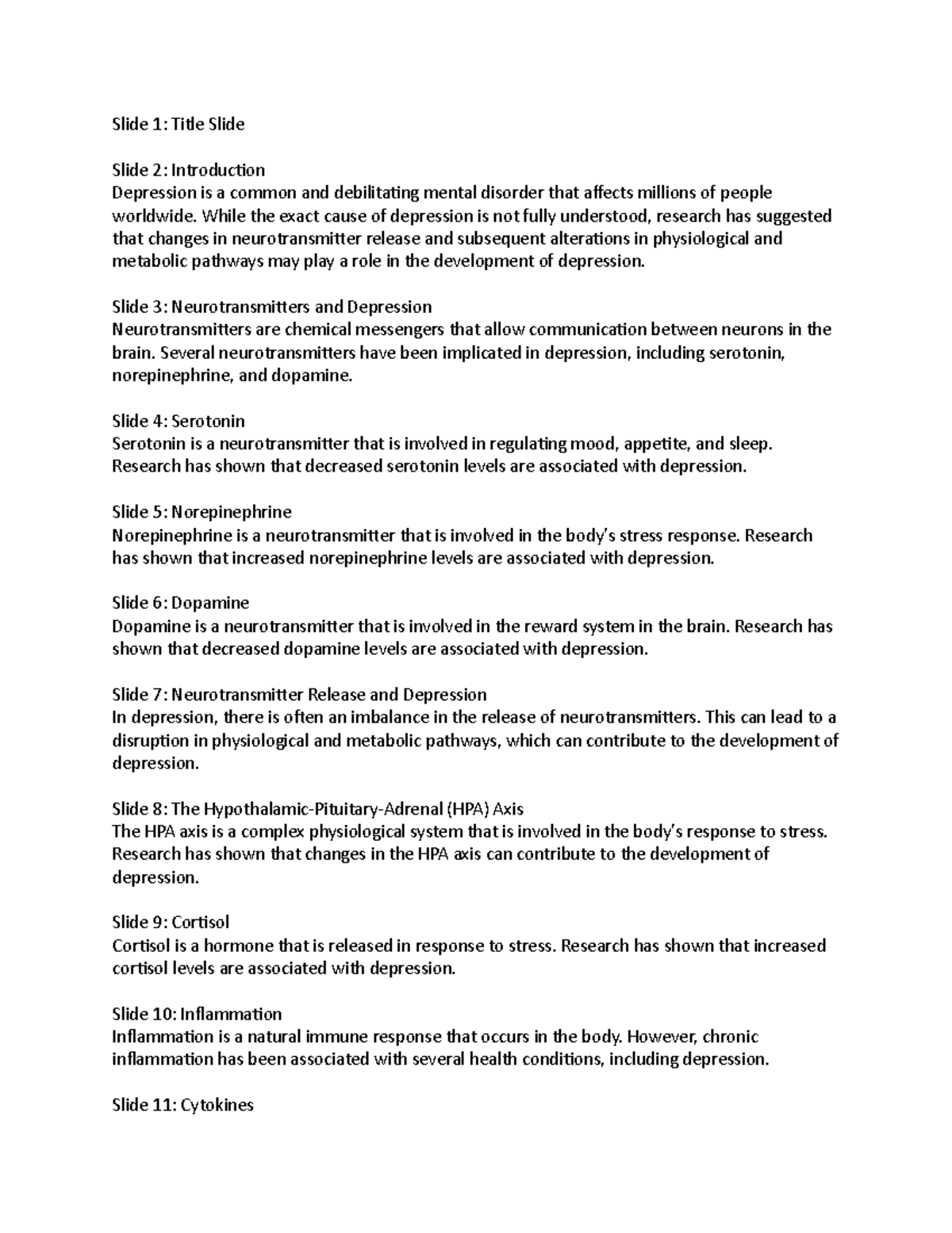 AP Slide Presentation Notes - Slide 1: Title Slide Slide 2 ...