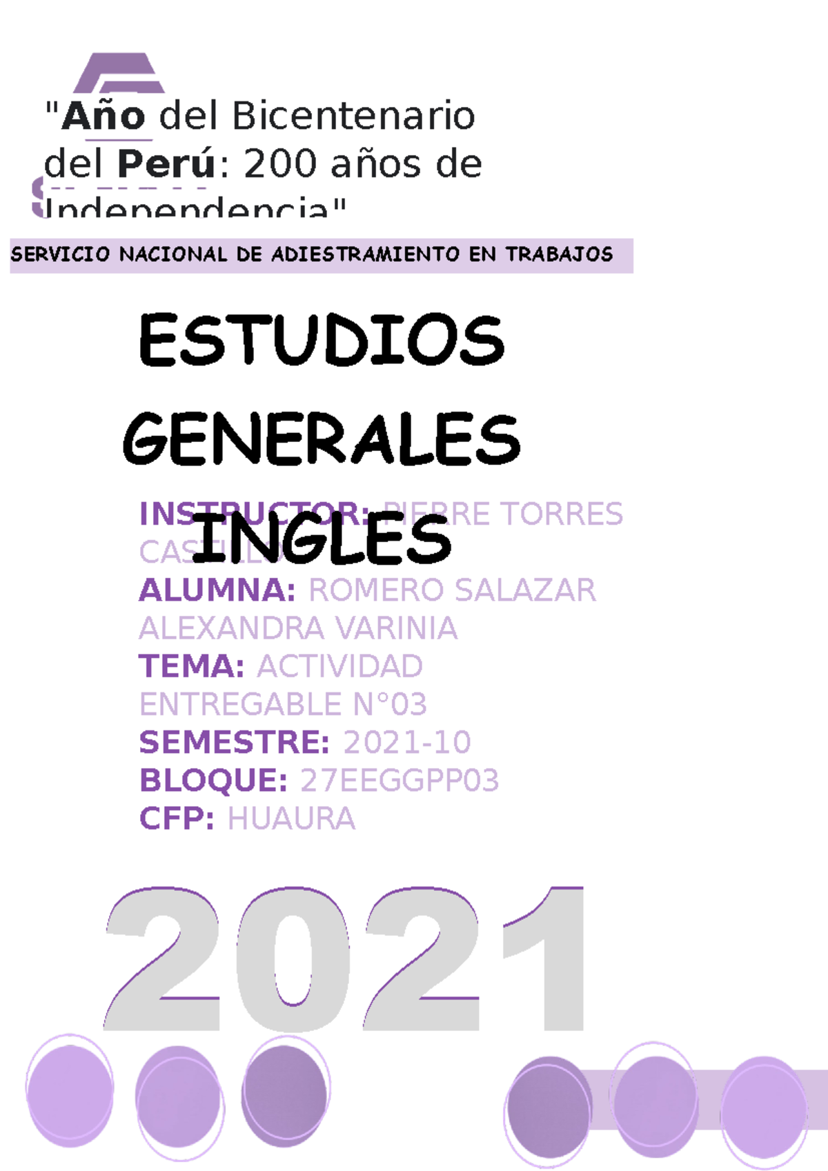 Actividad Entregable 3 - My house - ETI - INSTRUCTOR: PIERRE TORRES ...