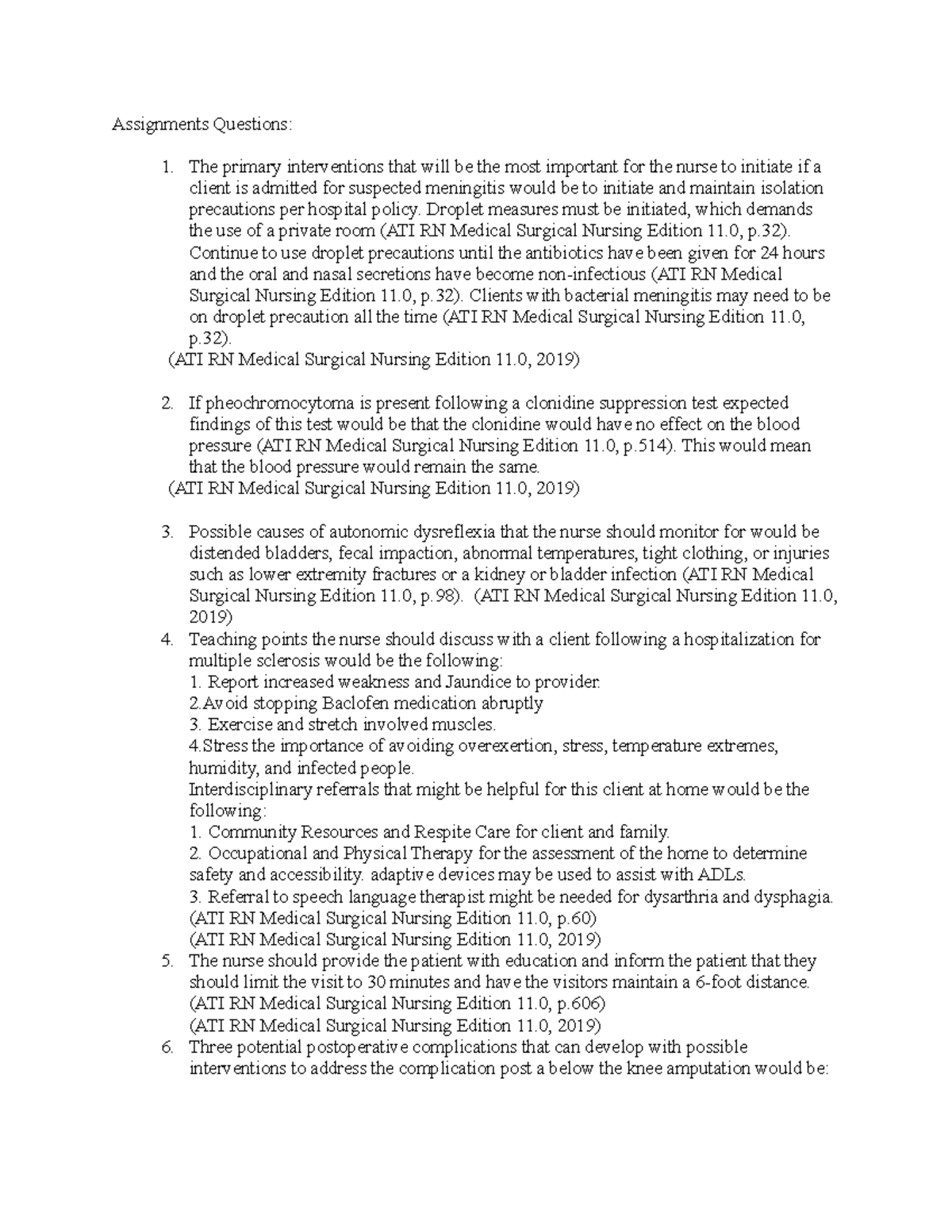 Assignments Questions, for important answers - Assignments Questions ...