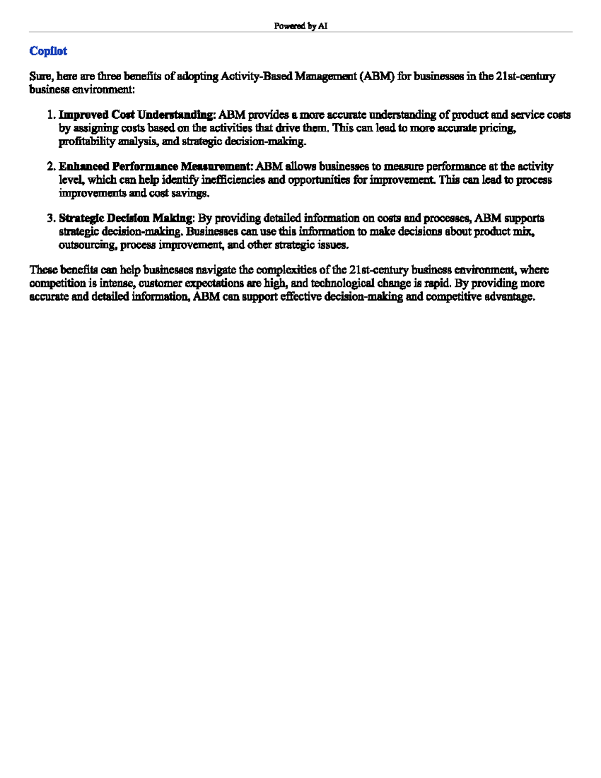 Abm part 1 - some answer from the toturial question - Strategic ...