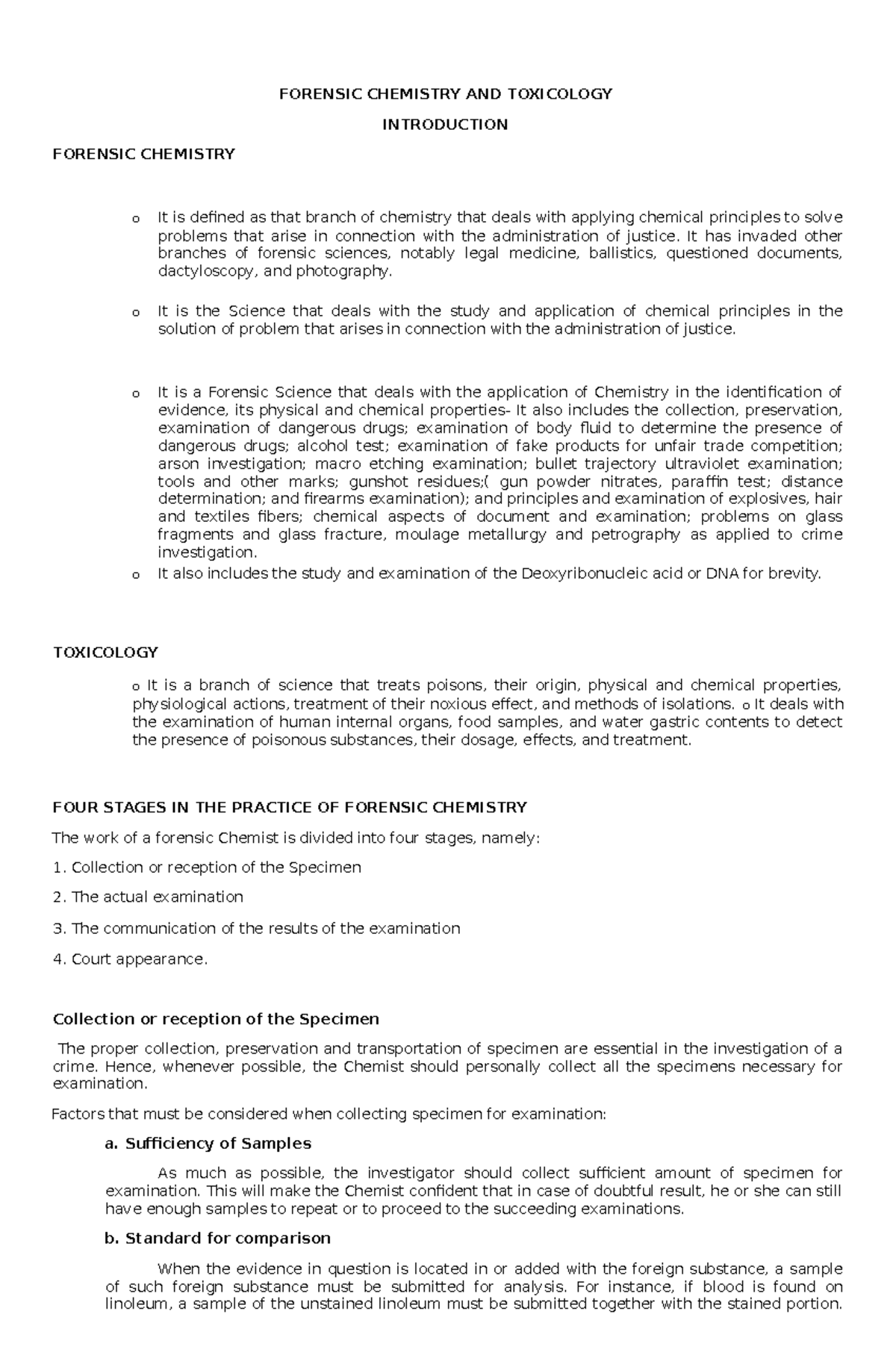 Forensic Chemistry And Toxicology FORENSIC CHEMISTRY AND TOXICOLOGY forensic-chemistry-and-toxicology-forensic-chemistry-and-toxicology
