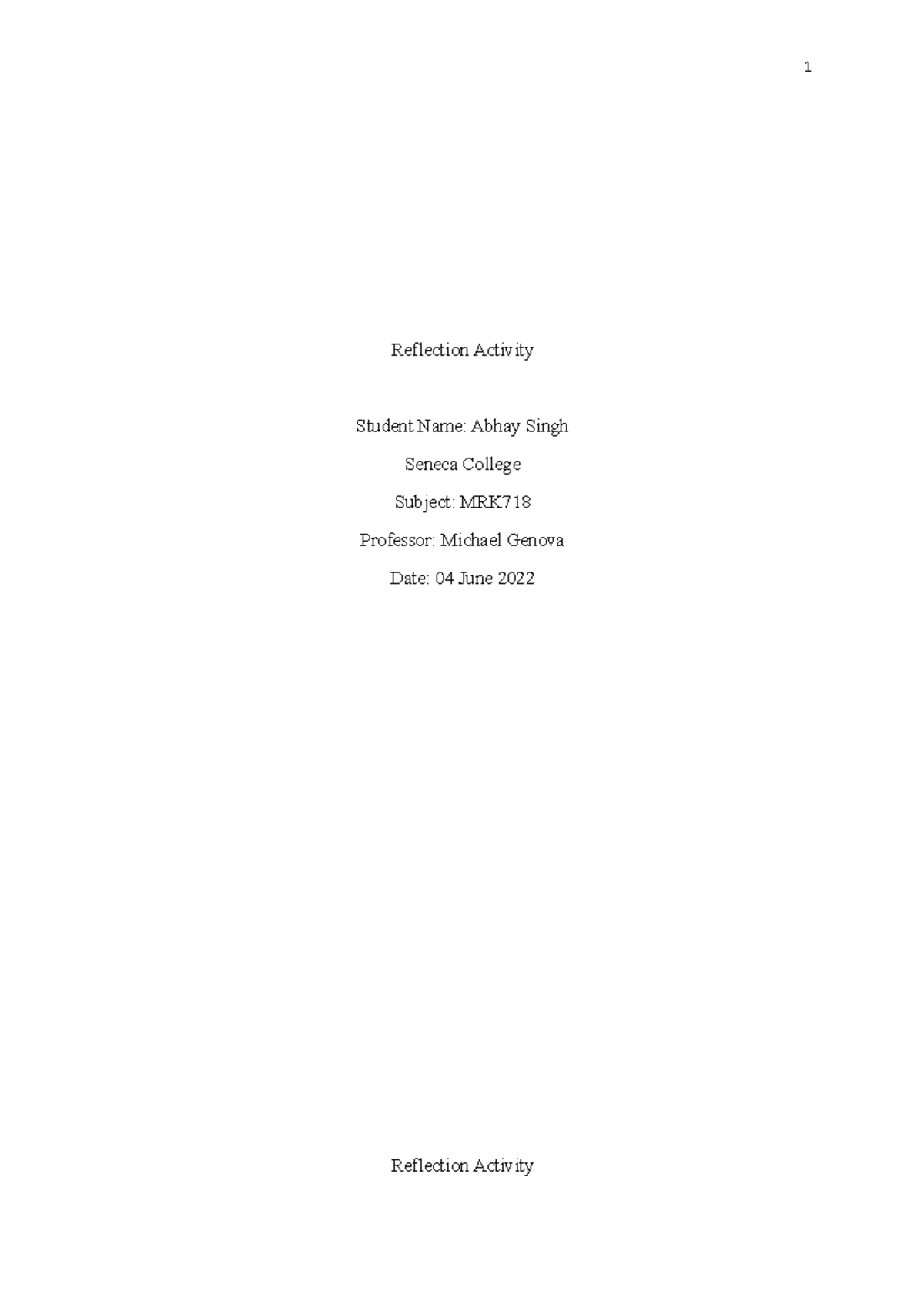 Reflection Activity - All about Communication, its types, its need and ...