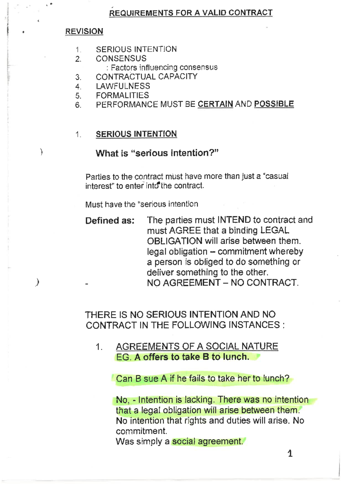 Serious Intention and Consensus - MFM518 - Studocu