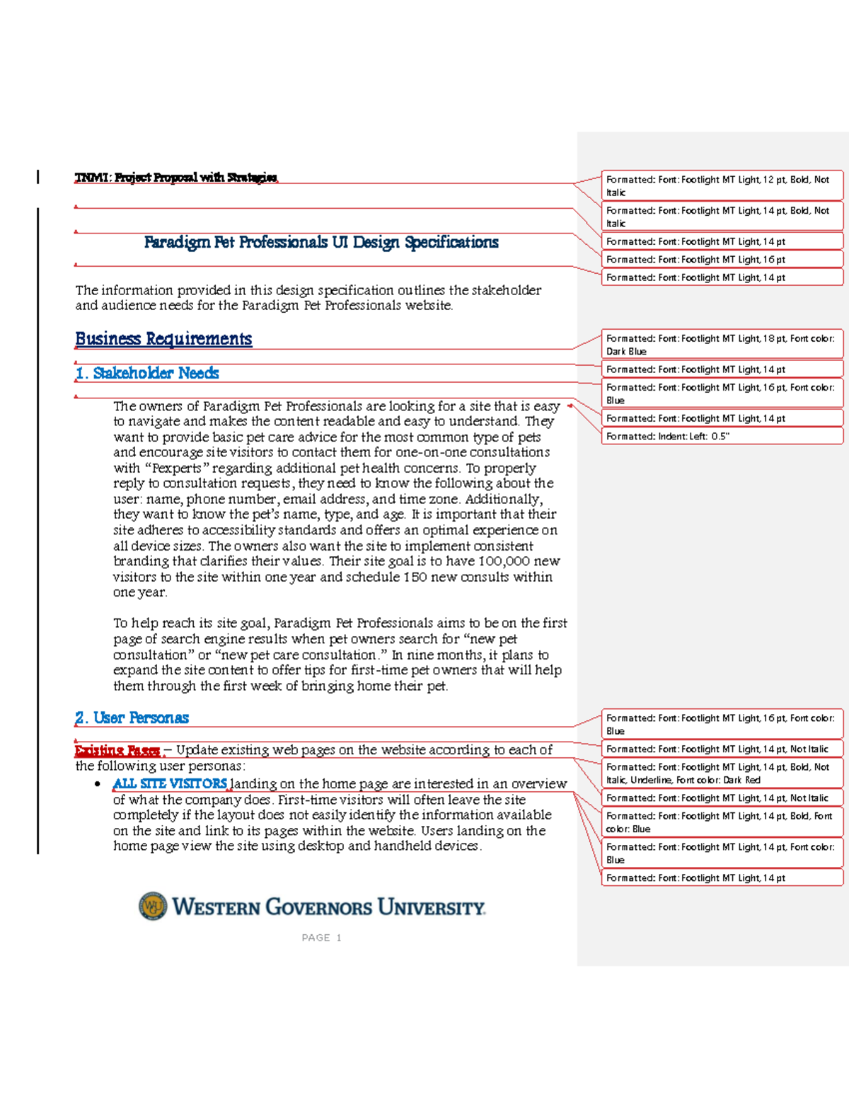 Paradigm Pet Professionals UI Design Specifications - TNM1: Project ...