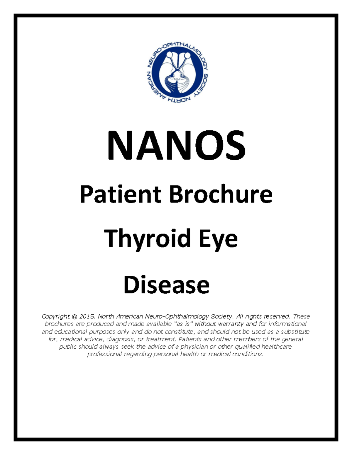 Thyroid Eye Disease tagalog edit 1234 - NANOS Patient Brochure Thyroid ...