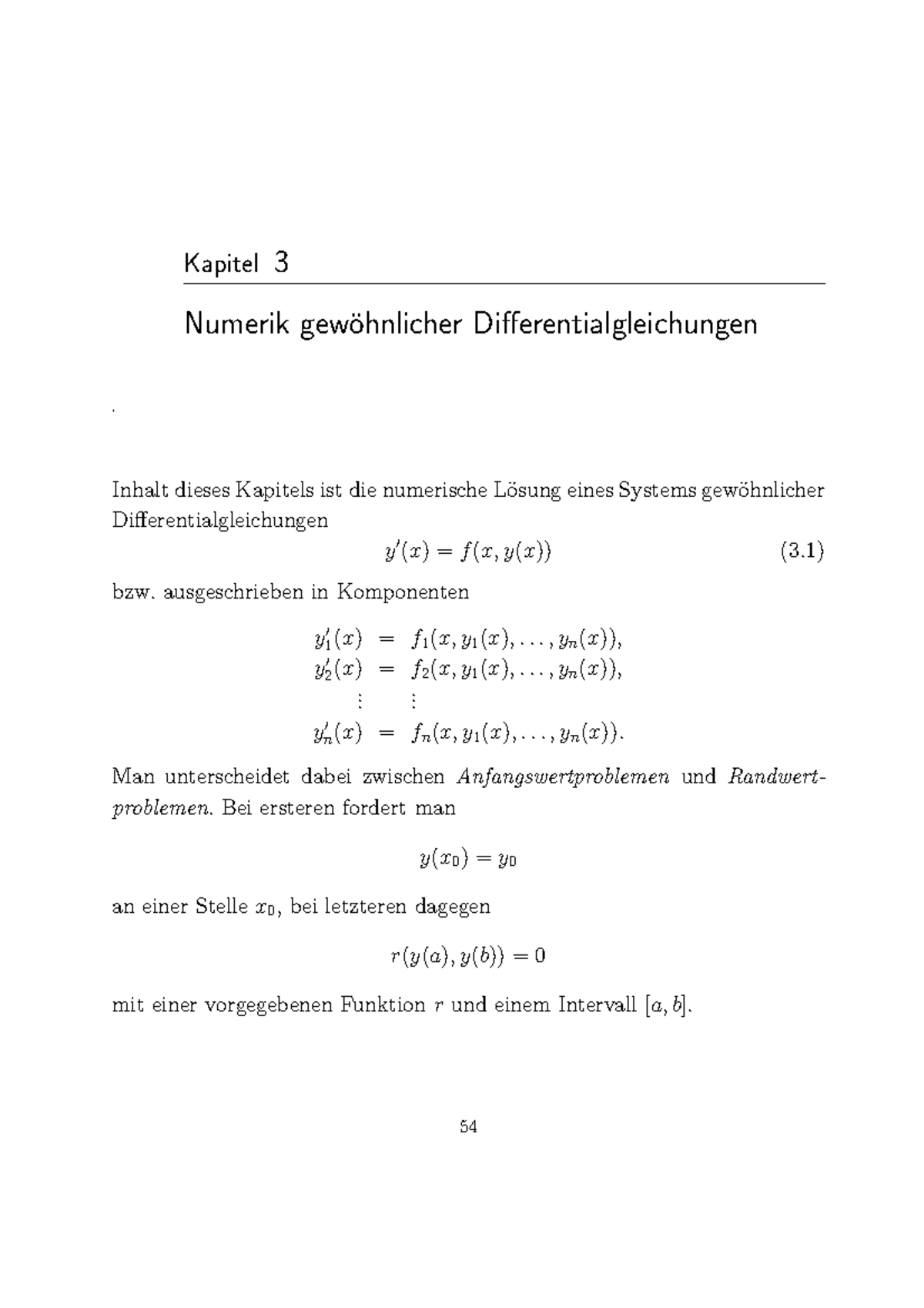 Kap3 - Kapitel 3 des Kurses Numerische Mathematik - Kapitel 3 Numerik ...