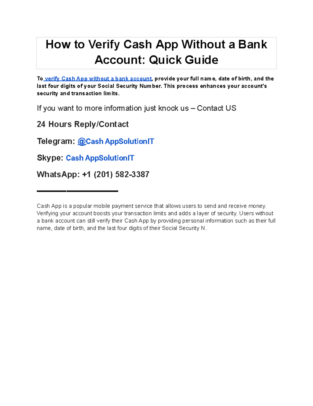 How to verify Cash app without a bank account - How to Verify Cash App ...