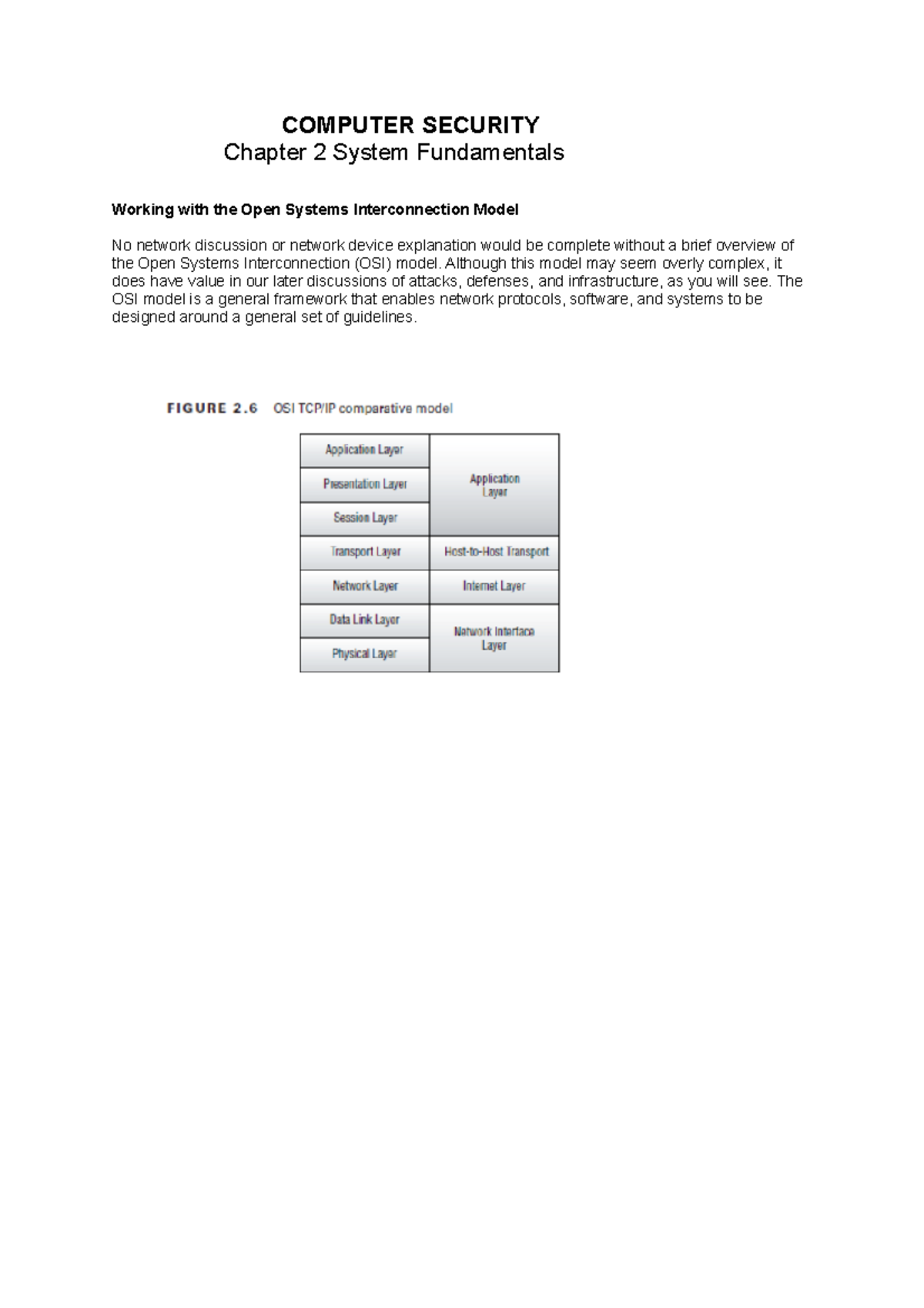 Computer Security Chapter 2 Preparation - COMPUTER SECURITY Chapter 2 ...