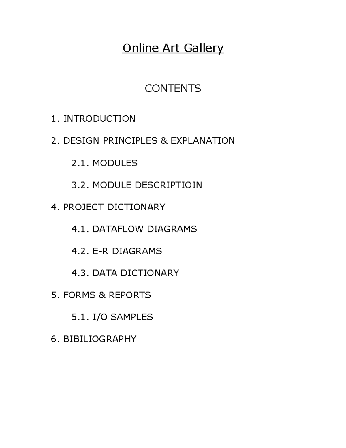 Online Art Gallery - RESEARCH - Online Art Gallery CONTENTS 1 ...