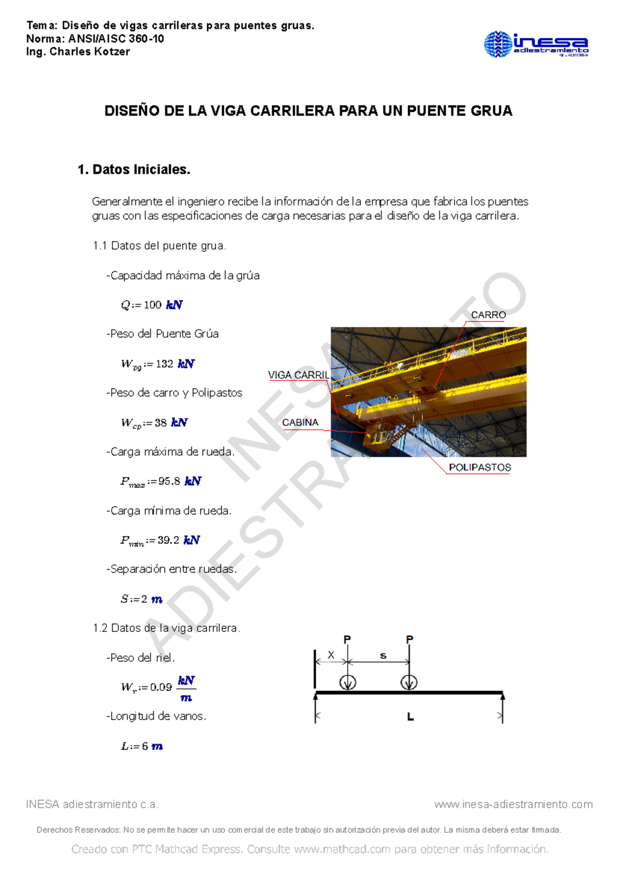 IA CAN-Viga Carrilera de Puente-Grua - Norma: ANSI/AISC 360- Ing ...