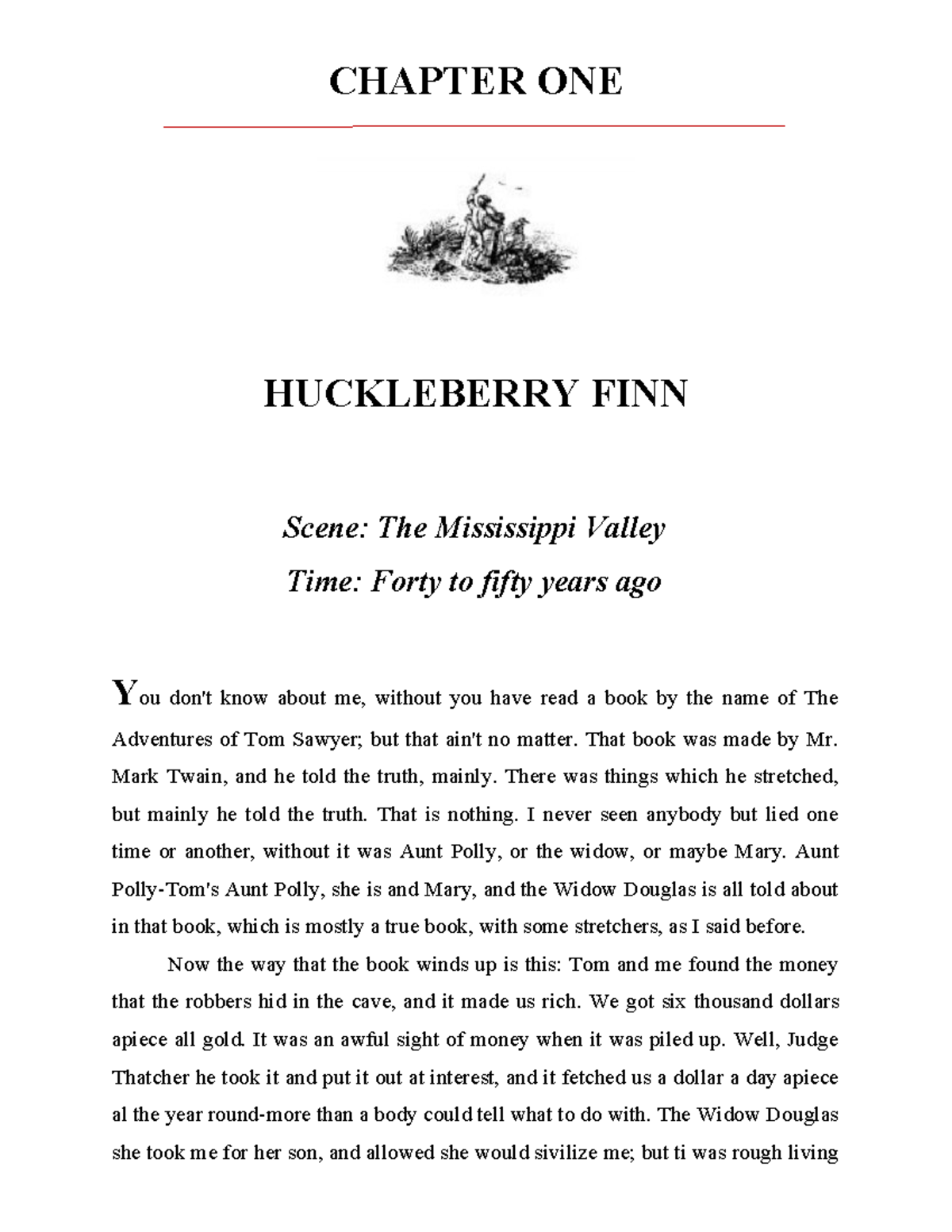 Everybody was willing - Summary Professional Writing - CHAPTER ONE ...