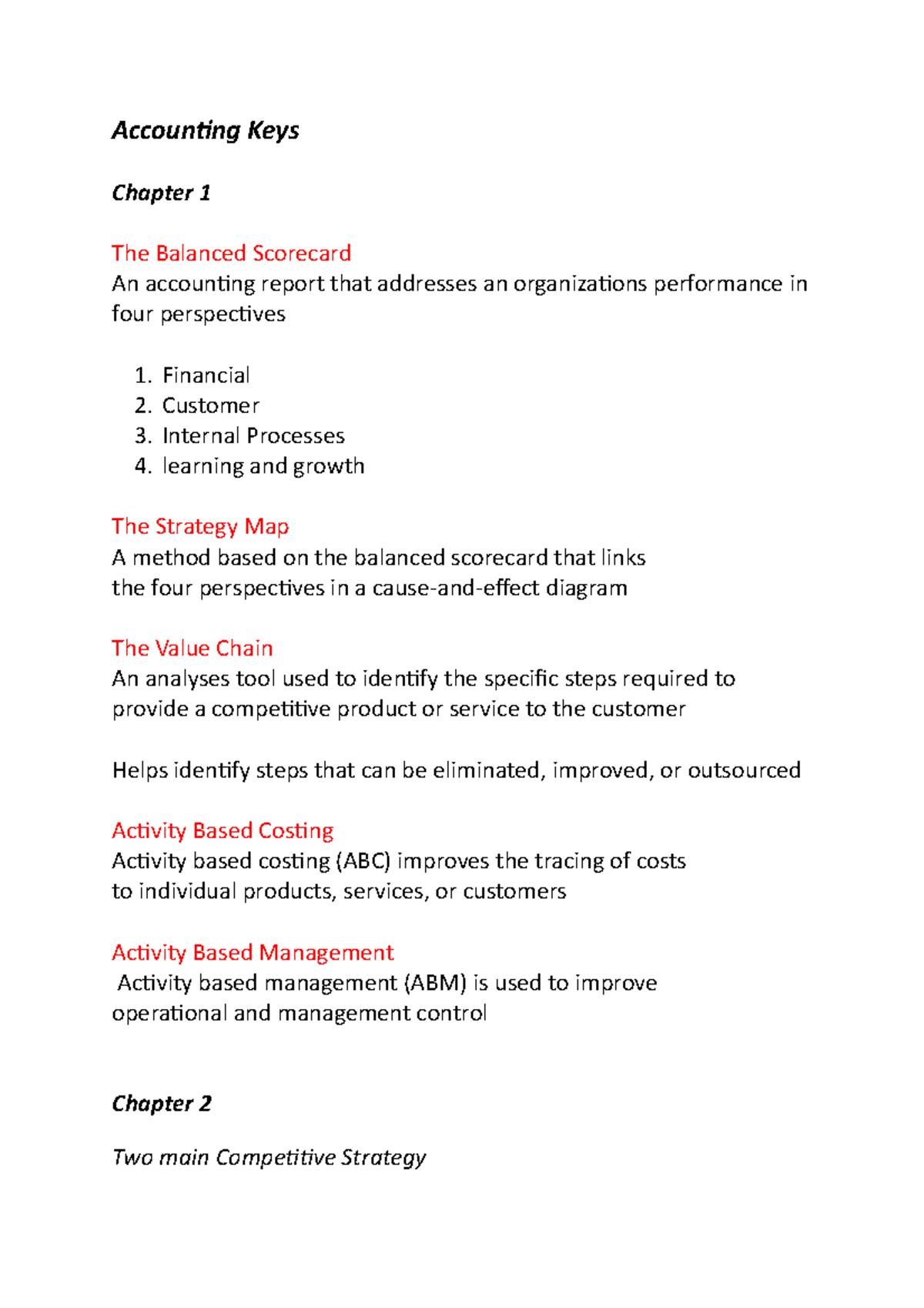 Accounting Keys - xxx - Accounting Keys Chapter 1 The Balanced ...