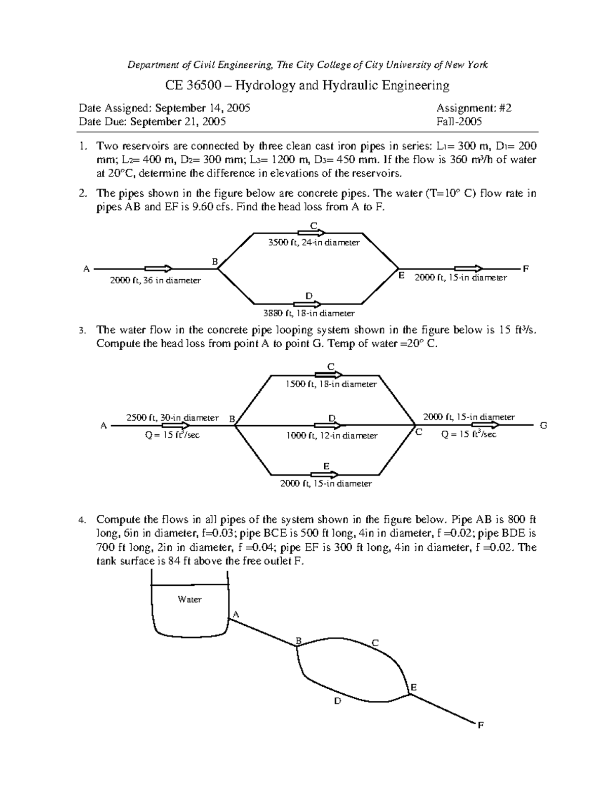 HW-2 - homework - Department of Civil Engineering, The City College of ...