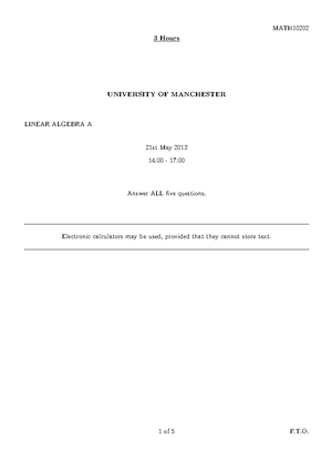 Exercisesheet 11 - Exercise sheet 11 The matrix of a linear transformation, Subspaces associated ...