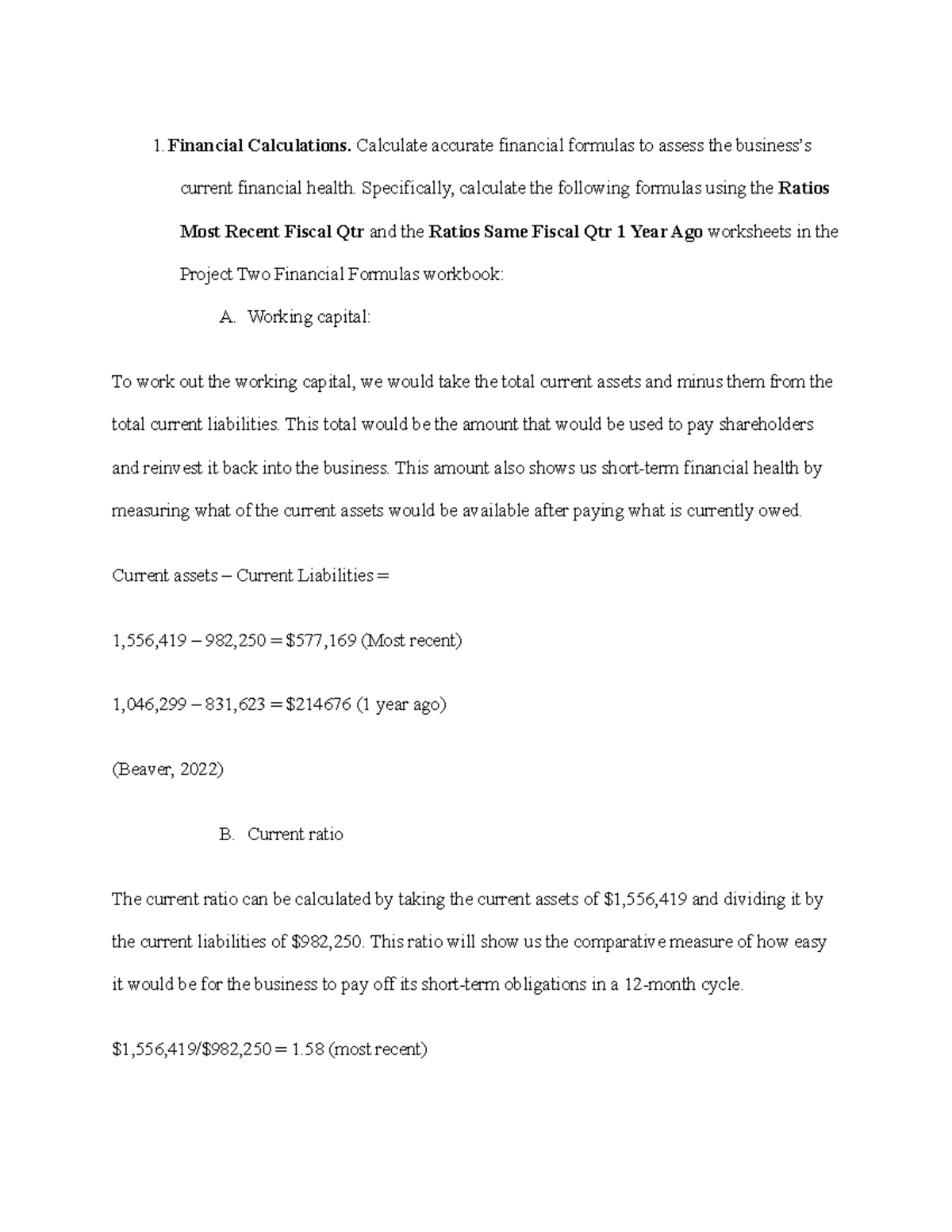 Fin-320 5-2 Project Two - Financial Calculations. Calculate accurate ...