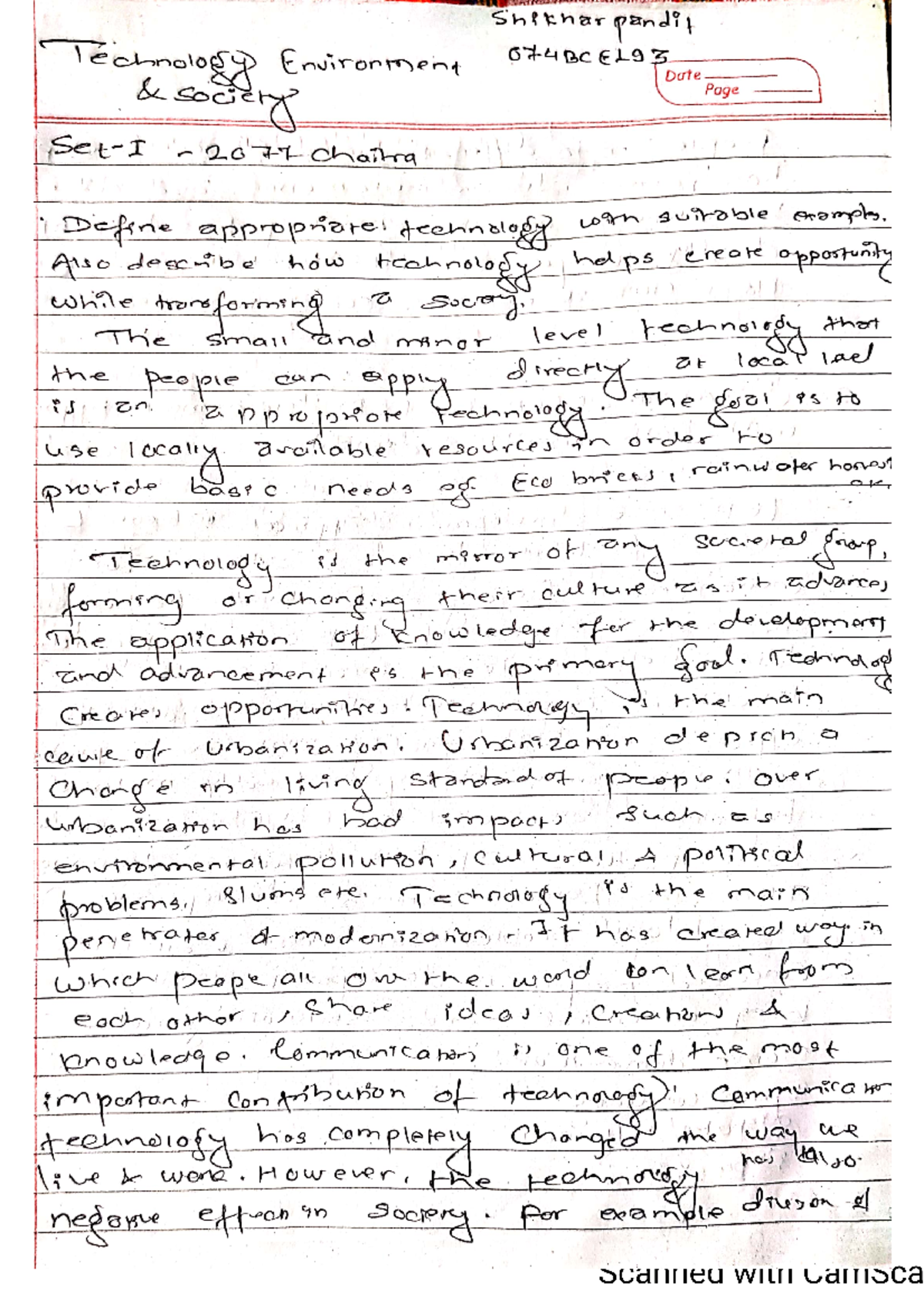 TES-193 hw pn deom snijne - Civil Engineering - Studocu