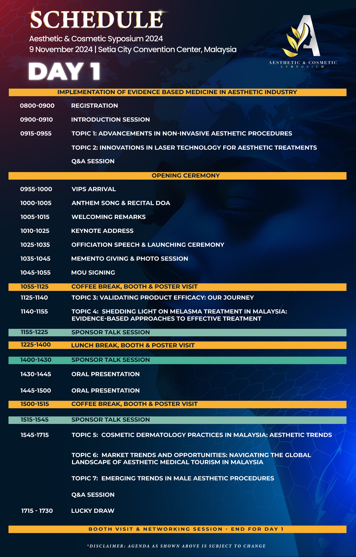 event acos 2024 - DAY 1 9 November 2024 | Setia City Convention Center ...
