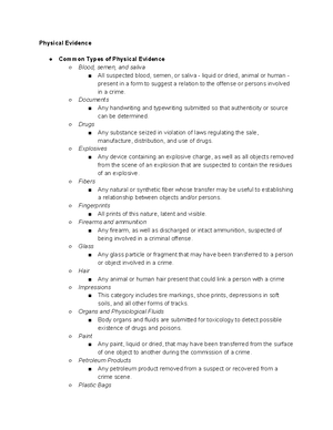 Forensic Science - Lecture notes 1-15 - Chapter 1- Intro to Forensic ...