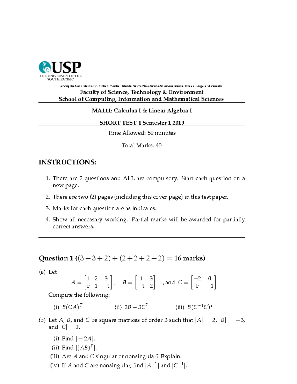 MA11 1 test 1 S1 2019 - e portfolio activity done in 2021 first web ...