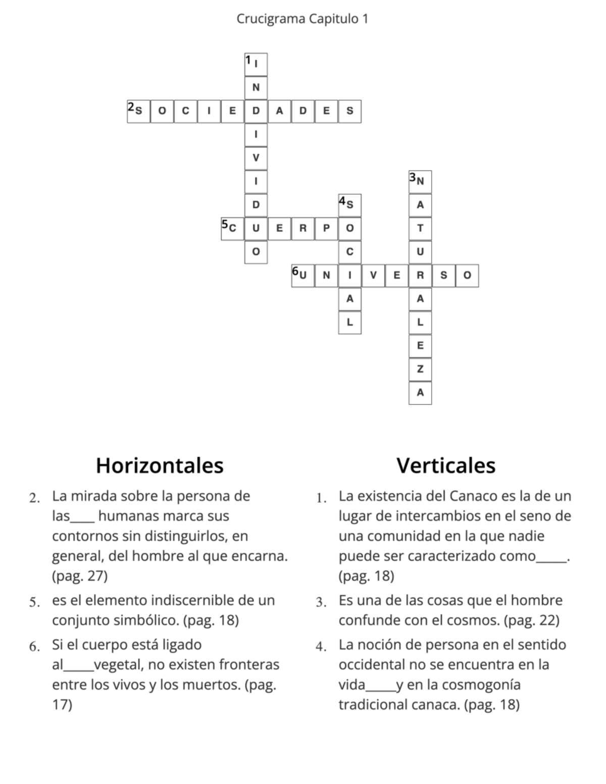 Crucigrama Capitulo 1 A01723554(Michelle Mtz) - Crucigrama Capitulo 1 1 ...
