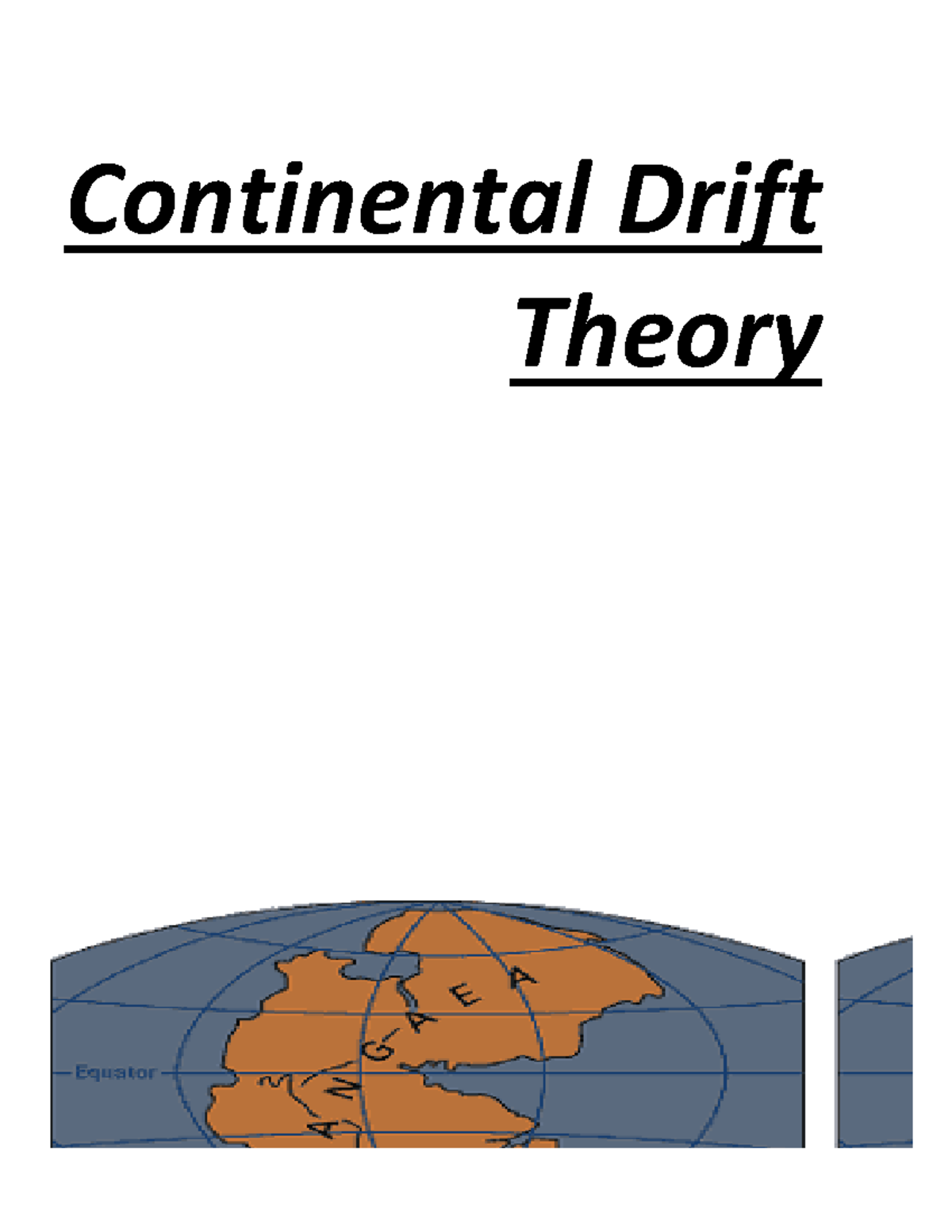 Continental drift visual - Continental Drift Theory Proposes that ...