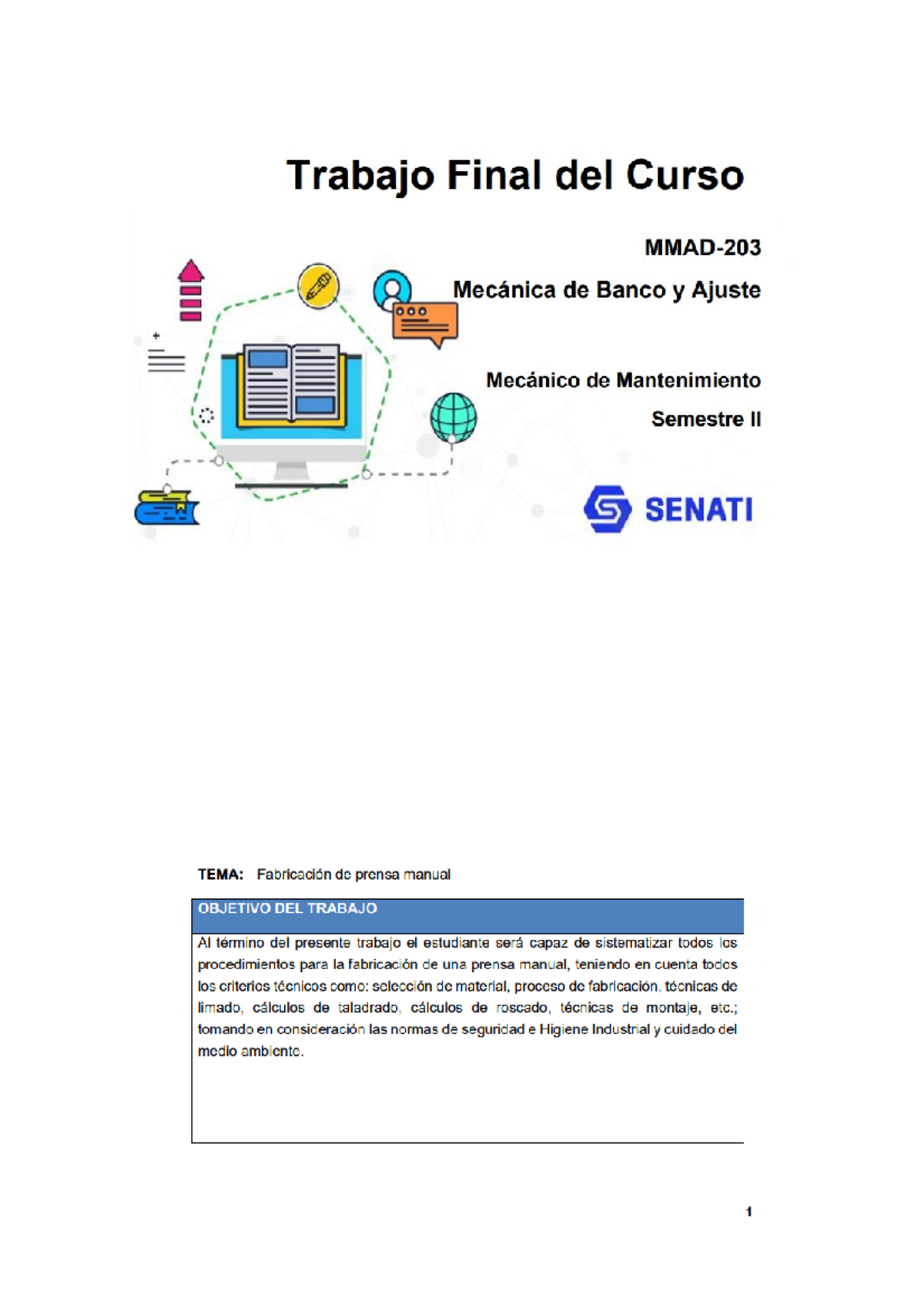 Trabajo Final Senati - Chincha TR1 - Transportador de ángulos: (Función ...