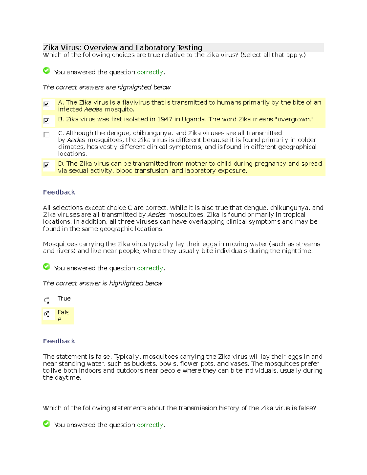 Zika Virus - lecture notes - Zika Virus: Overview and Laboratory ...