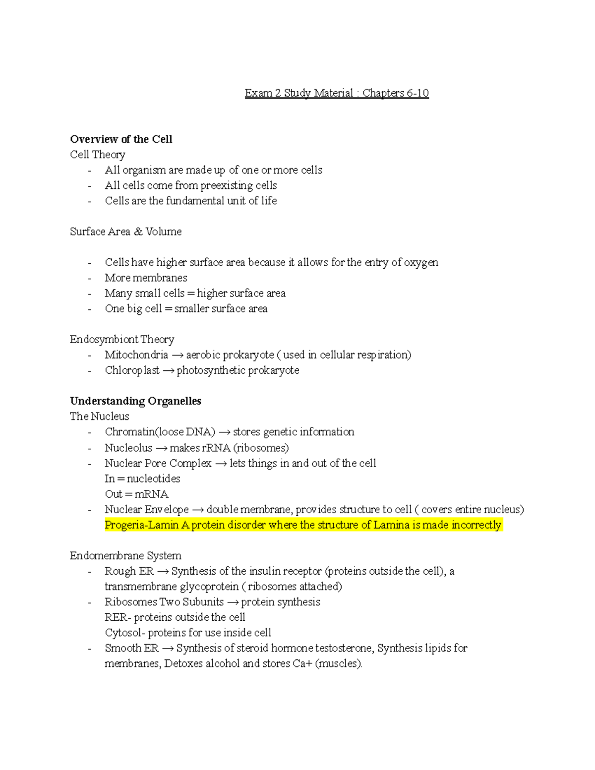 Exam 2 Material - Exam 2 : Chapter 6-11 - Exam 2 Study Material ...