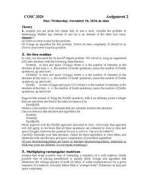 Principals of Operating Systems - COSC 3360/6310 COURSE SYLLABUS Last ...