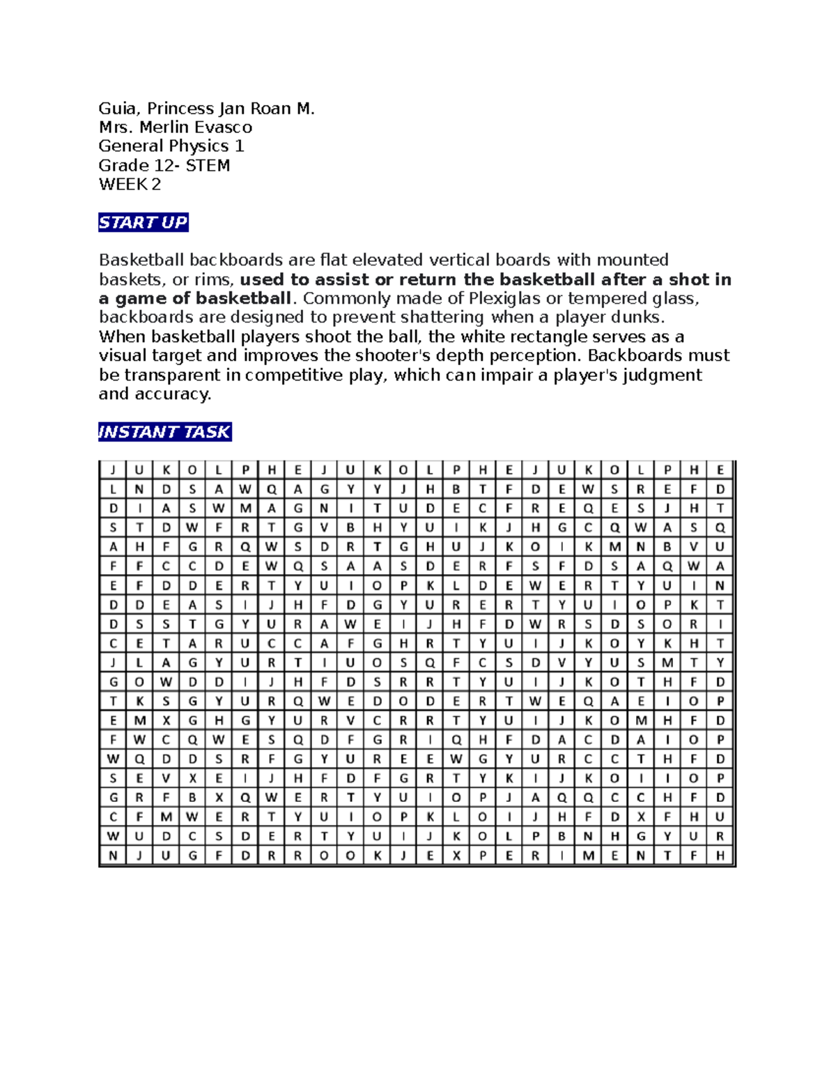 General Physics for Grade 12 Students of Science technology and ...