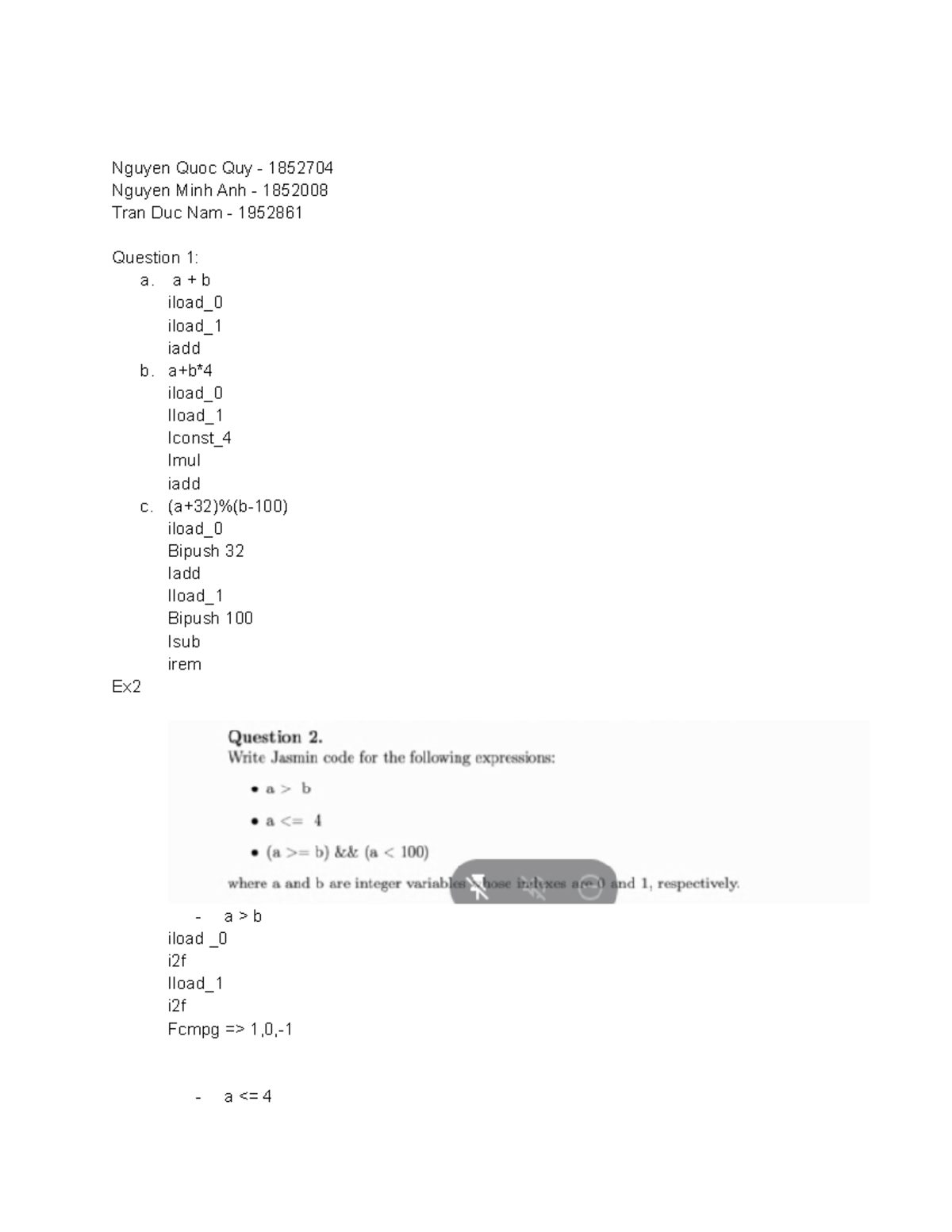 Chap 9-JVM - Programming Lecture - Nguyen Quoc Quy - 1852704 Nguyen Minh Anh - 1852008 Tran Duc ...