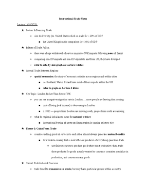 KOM Textbook notes - CHAPTER 7 - EXTERNAL ECONOMICS OF SCALE AND THE ...