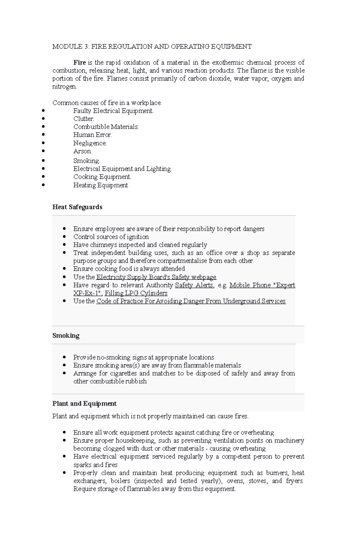 Module 3. RDM - Lecture notes 1 - MODULE 3: FIRE REGULATION AND ...